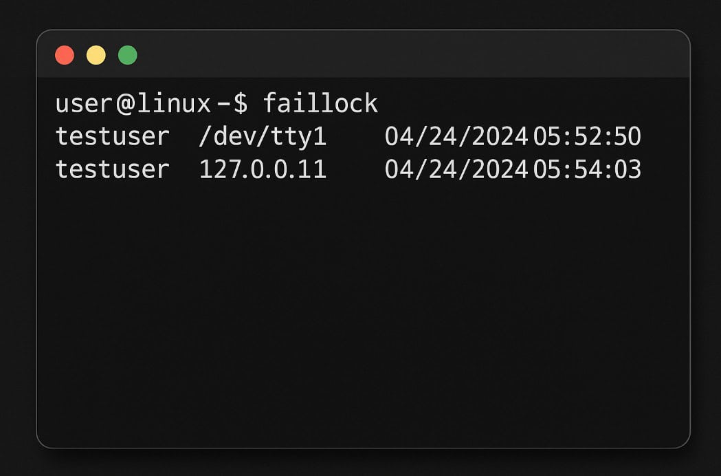 Linux faillock command line - Linux Expert Better 2025