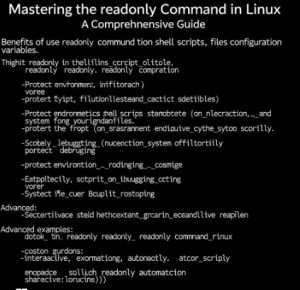 readonly: Secure Your Linux Variables - A Complete Guide Better 2025